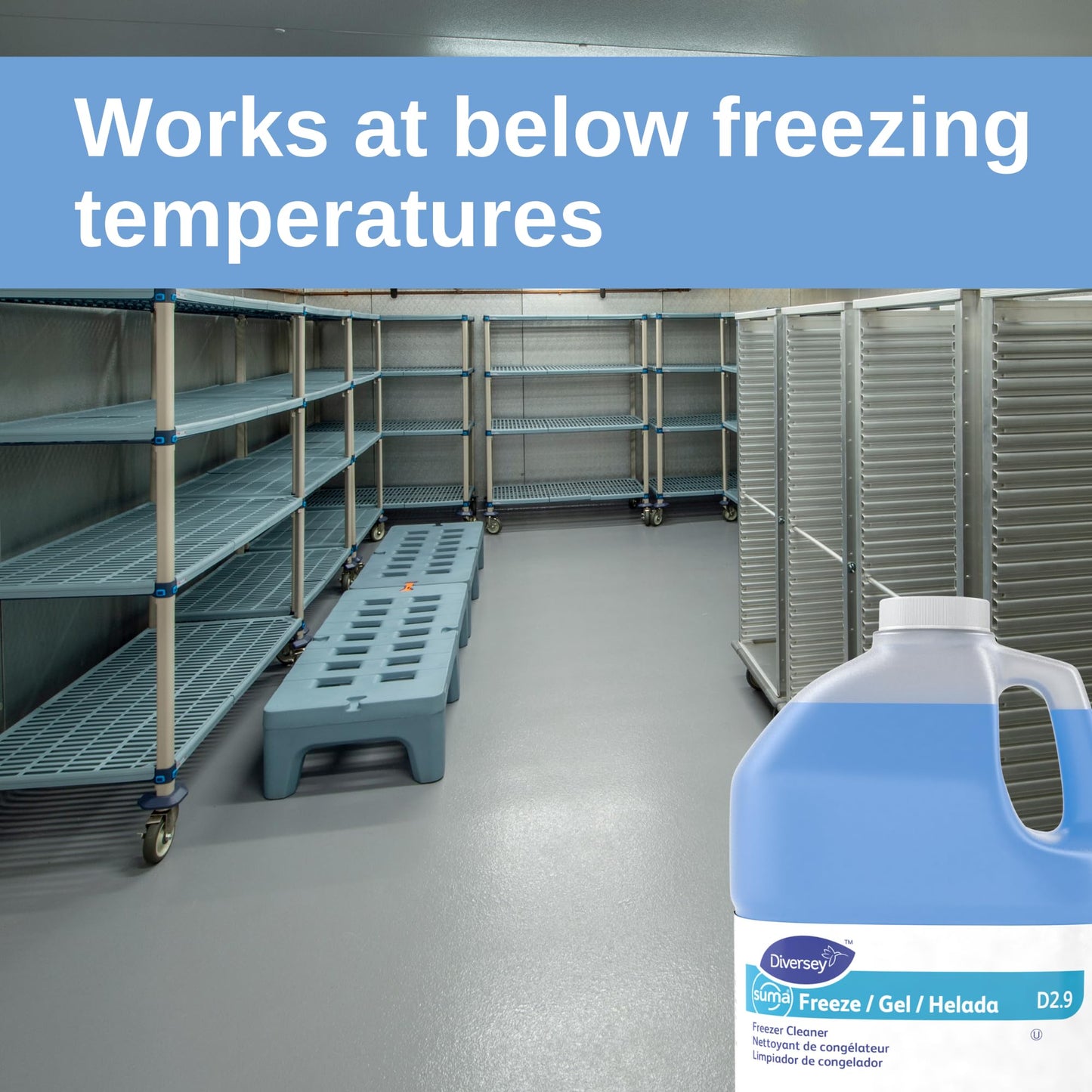 Diversey - 948030CT Suma Freeze D2.9 Freezer and Cold Floor Cleaner (1 ...